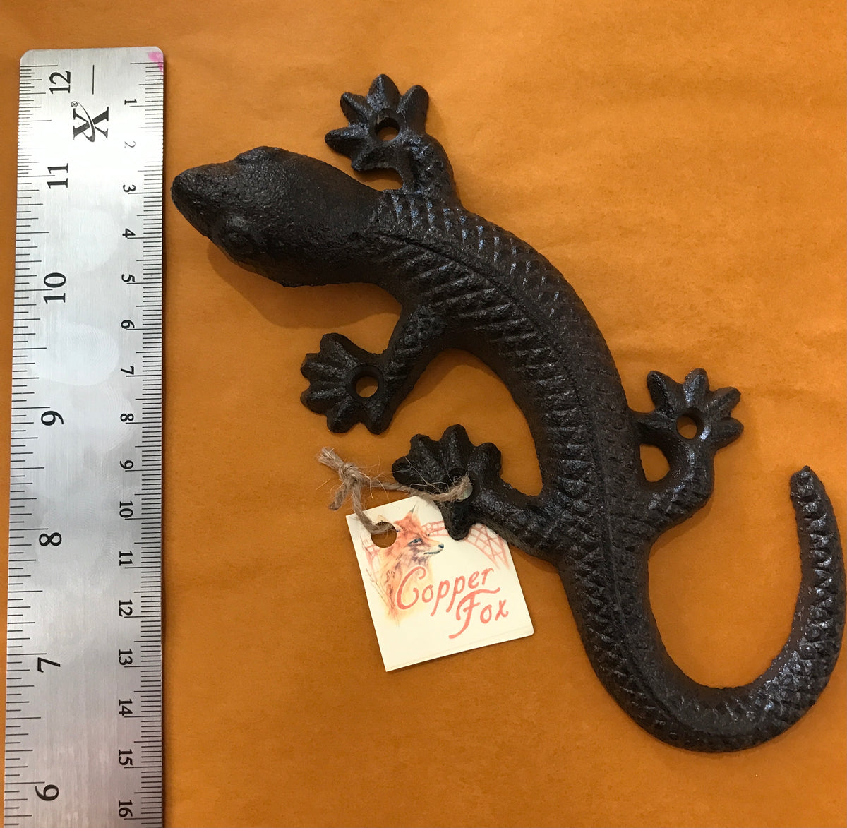 Cast Iron Gecko Wall Hanger – Copper Fox of Ironbridge