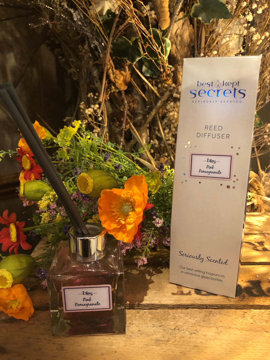 Best Kept Secret Reed Diffuser Pink Pomegranate – Copper Fox of Ironbridge